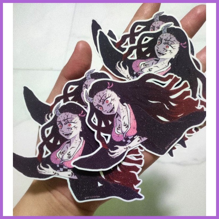 ♒ Waterproof Nezuko Sticker Flake Kimetsu No yaiba Dragon Slayer ...