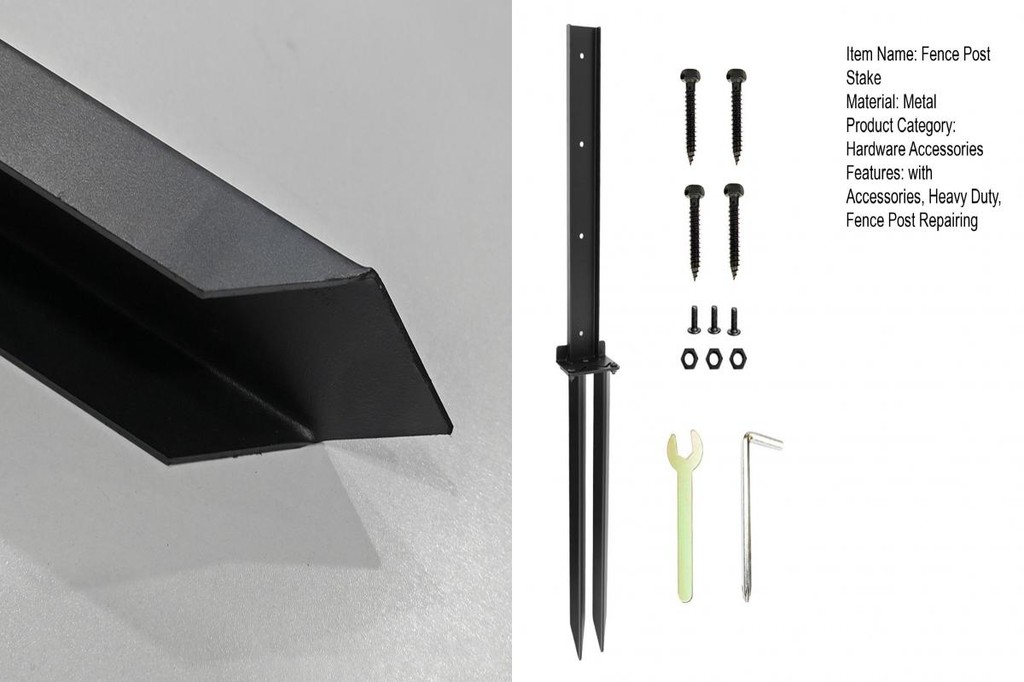 Broken Fence Post Stake Steel Fence Post Repair Kit Heavy Duty Ground ...