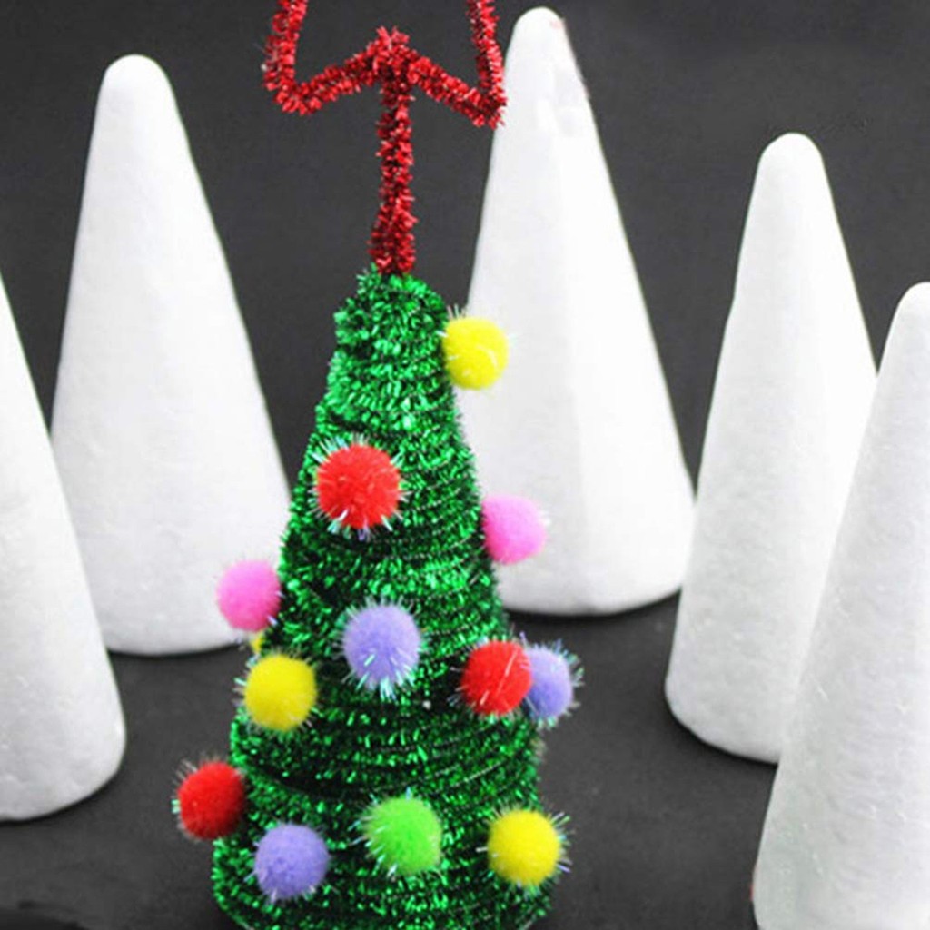 TBTOPONE ️ Foam Cones Polystyrene for Crafts DIY Painting Triangle Tree ...