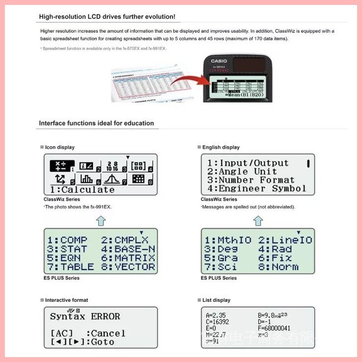 Casio FX-991EX FX991ex FX 991ex Scientific Calculator Classwiz ...