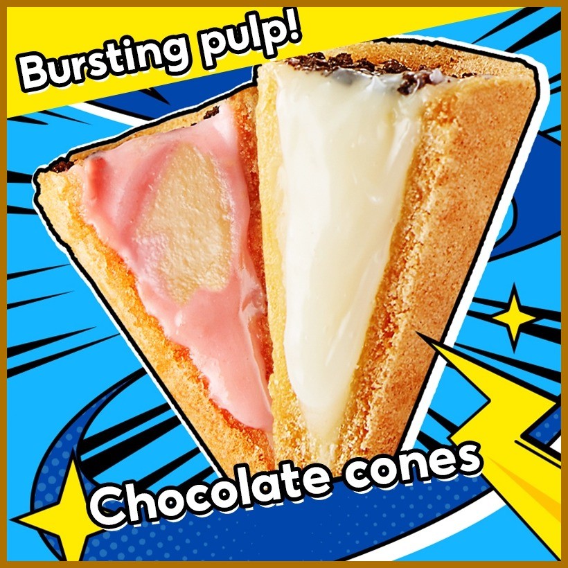 BIBIZAN Blasting Ice Cream Cone Bites Cream Bar Chocolate Cone Biscuits ...
