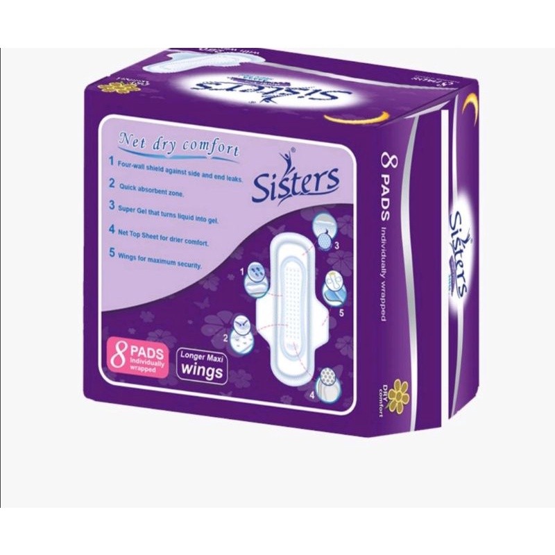 ☑️ Sisters Night Plus Napkin with WINGS 8pcs/pack | Shopee Philippines