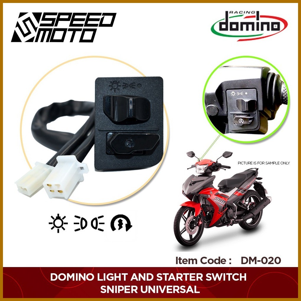SPEEDMOTO DOMINO SIGNAL LIGHTS SWITCH AND STARTER SWITCH FOR SNIPER OR ...