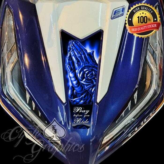 HONDA CLICK V3 V4 125I FRONT STICKER PRAYING HANDS | Shopee Philippines