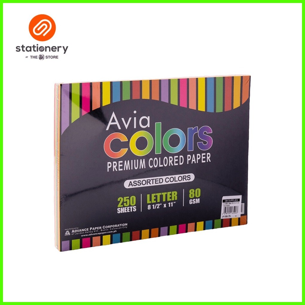 Avia Colors Assorted Colored Paper | Shopee Philippines