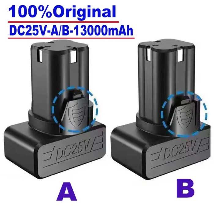 100%New 6 25V Screwdriver battery Electric Drill Cordless Screw driver ...