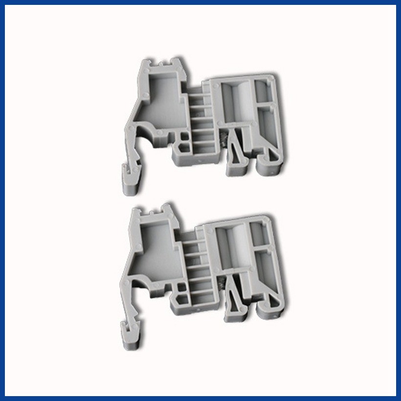 ️E/Uk Din Rail Terminal Blocks End Stopper Bracket Grey(Pack Of 100 ...