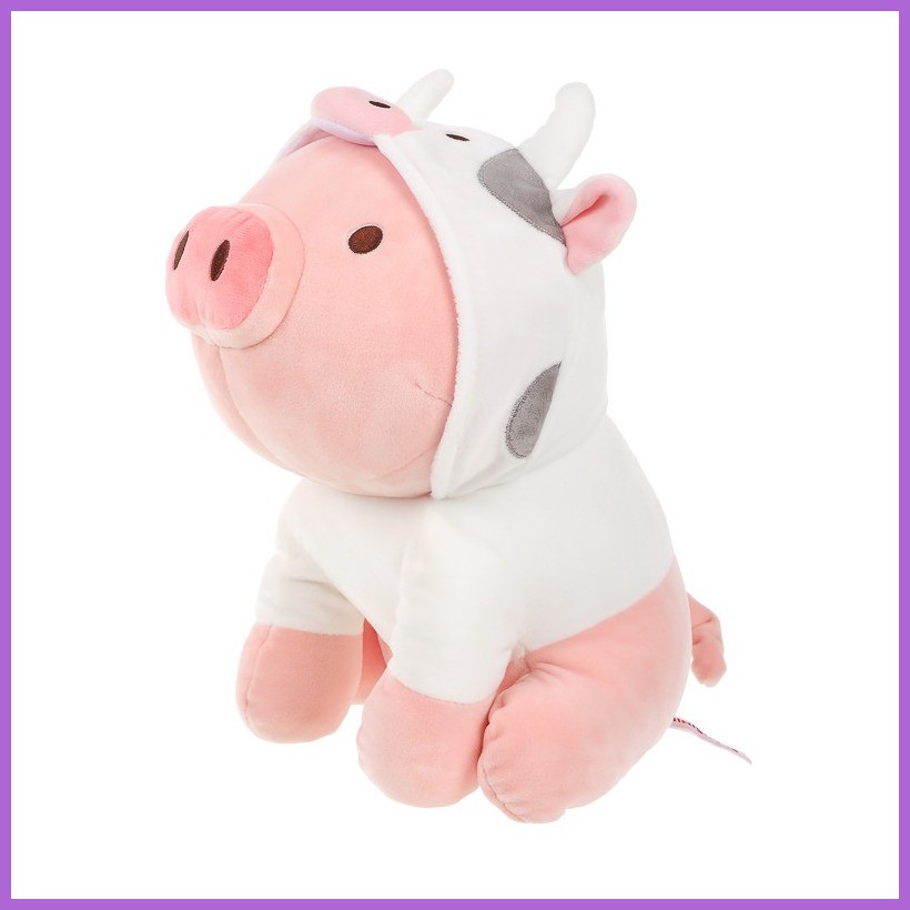 ∏ Miniso Sitting Piglet Pig Plush Toy with Hoodie Bee/Cow/Dinosaur ...
