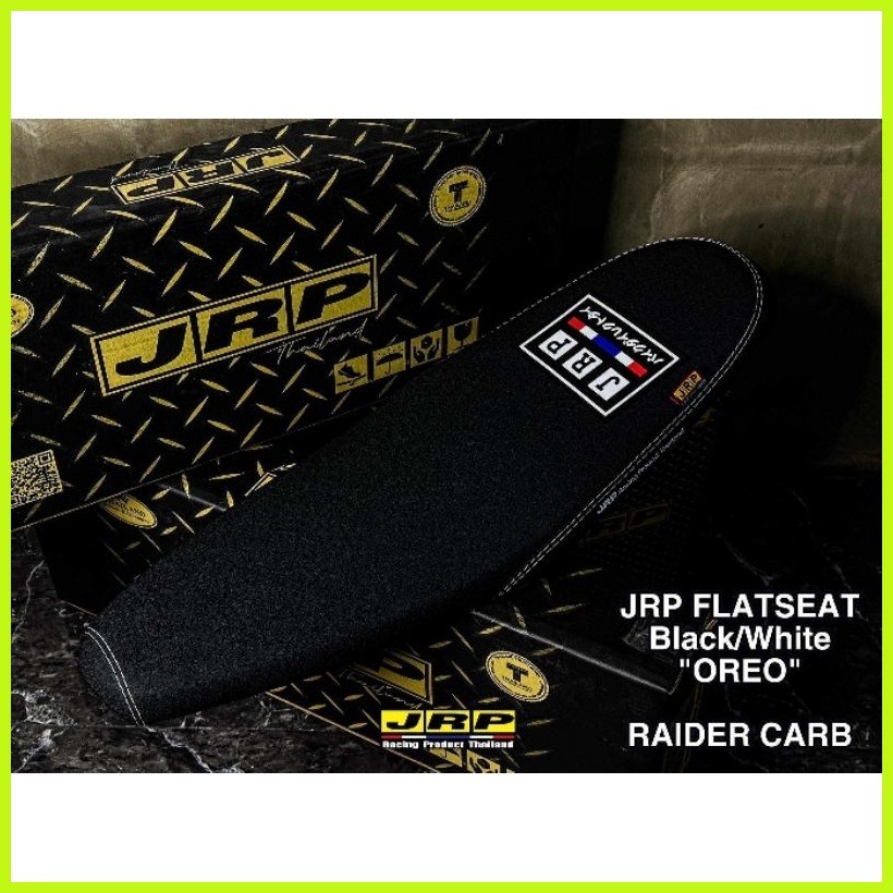 JRP FLATSEAT NEW LOGO OREO / DRY CARBON/ MIO / CLICK / NMAX V1 V2 ...