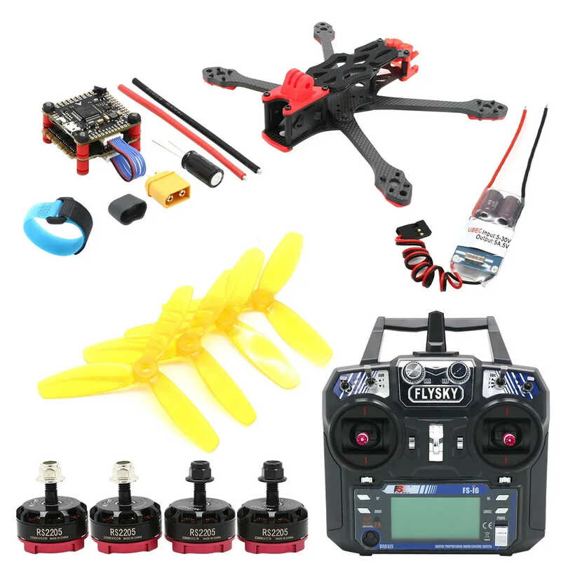 5Inch 250Mm 5" Carbon Fiber Frame Kit 2206 2300Kv Motor 45A 4In1 ESC ...