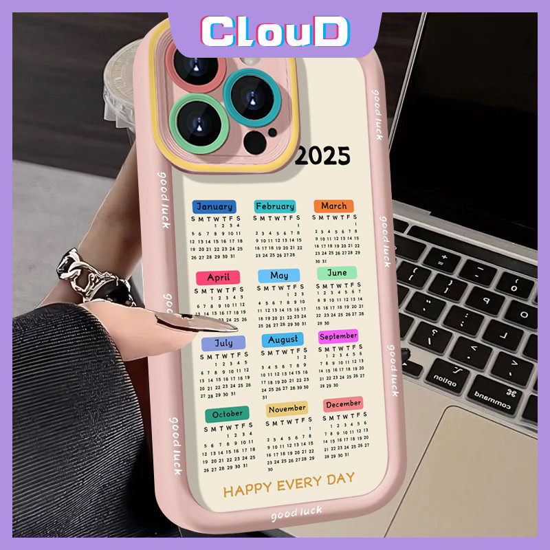 Couples Creative 2025 New Year's Calendar Doodle Case Compatible For ...