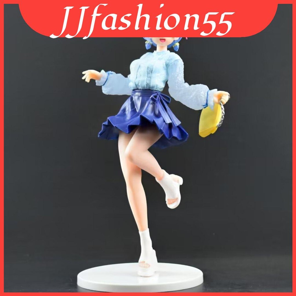 Rem Crafted Beautifully Stand Figure In Stunning Black And Blue Outfits ...