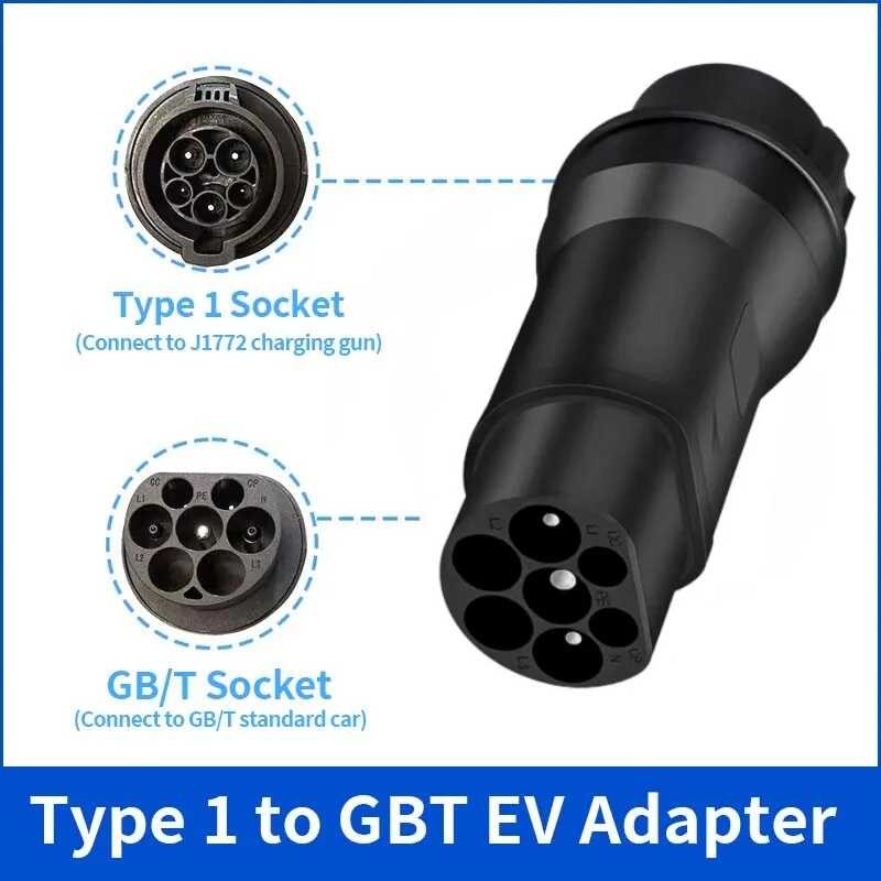 Type Teschev 1 Charging Type1 32A SAE J1772 To GBT EV Charger Adaptor ...