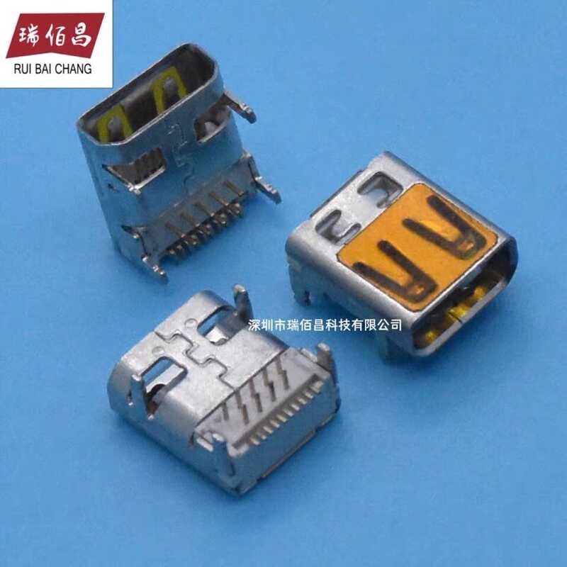 HDMI D TYPE 9-pin 10 pin female socket MICROHDMI board end high ...