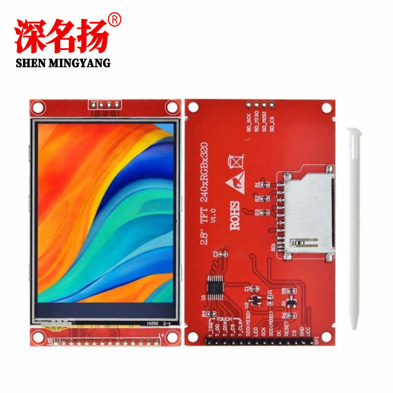 2.8-inch SPI TFT LCD screen module 240 * 320 ILI9341 with touch ...