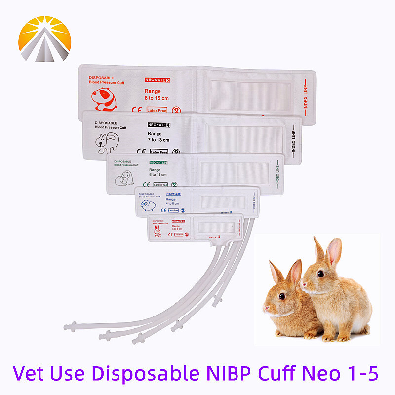 Disposable Vet NIBP Pressure Cuff For Veterinary Animal Use Pet Patient ...