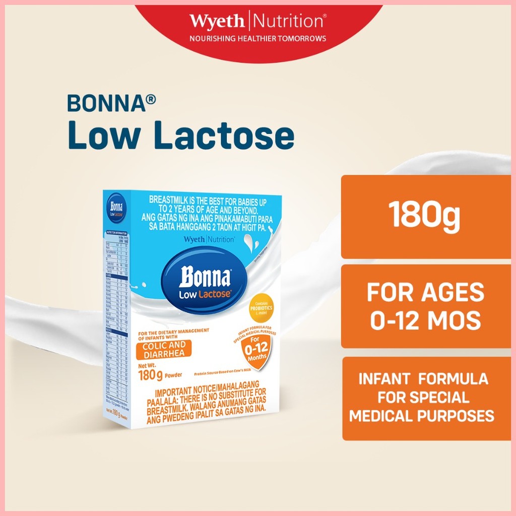 BONNA Low Lactose Stage 1 Infant Formula for 0 to 12 months 180g ...