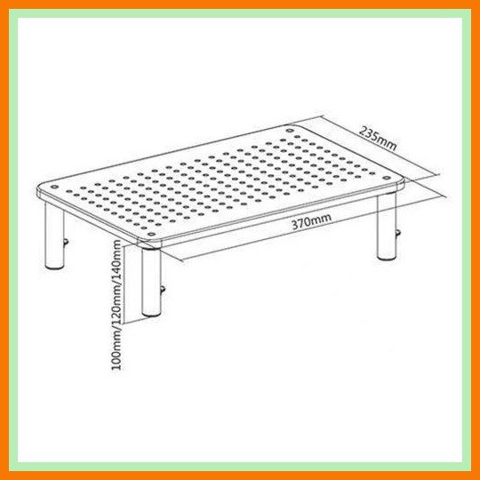 CODPH Stock 3 Height Adjustable Monitor Stand Ergonomic Metal Monitor ...