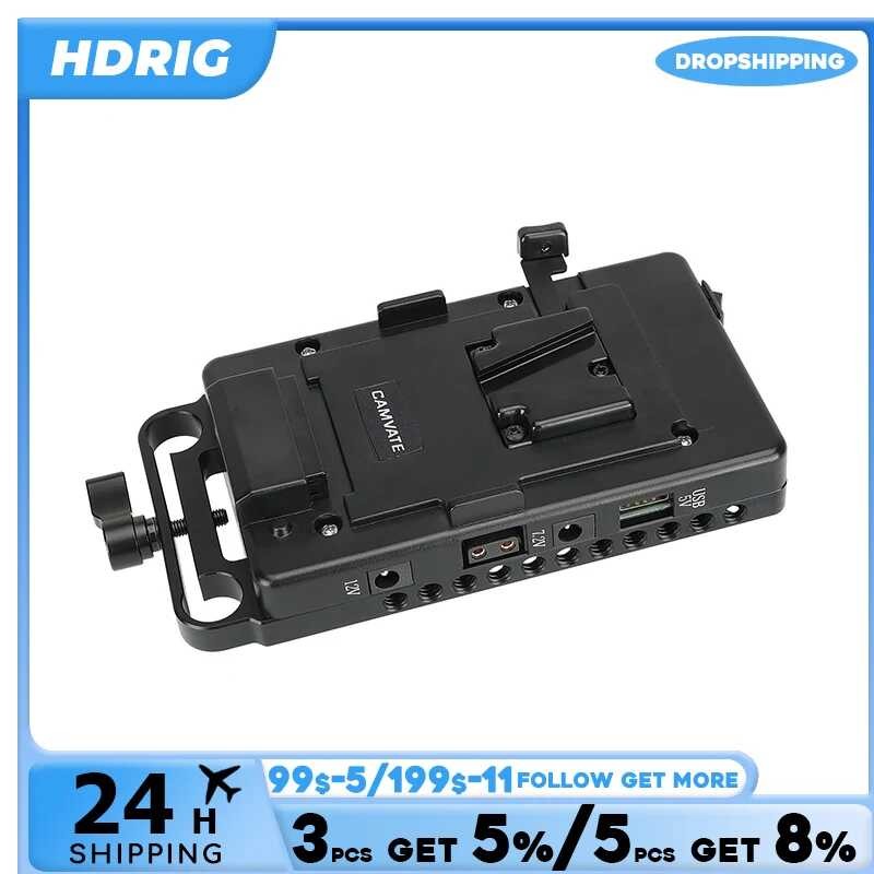 Quick HDRIG Release V Lock Power Splitter Battery Mount With Backboard ...
