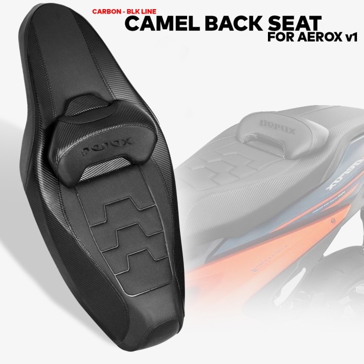 YAMAHA AEROX CAMEL BACK SEAT FOR V1/V2 ASSEMBLY WITH EMBROID LOGO ...