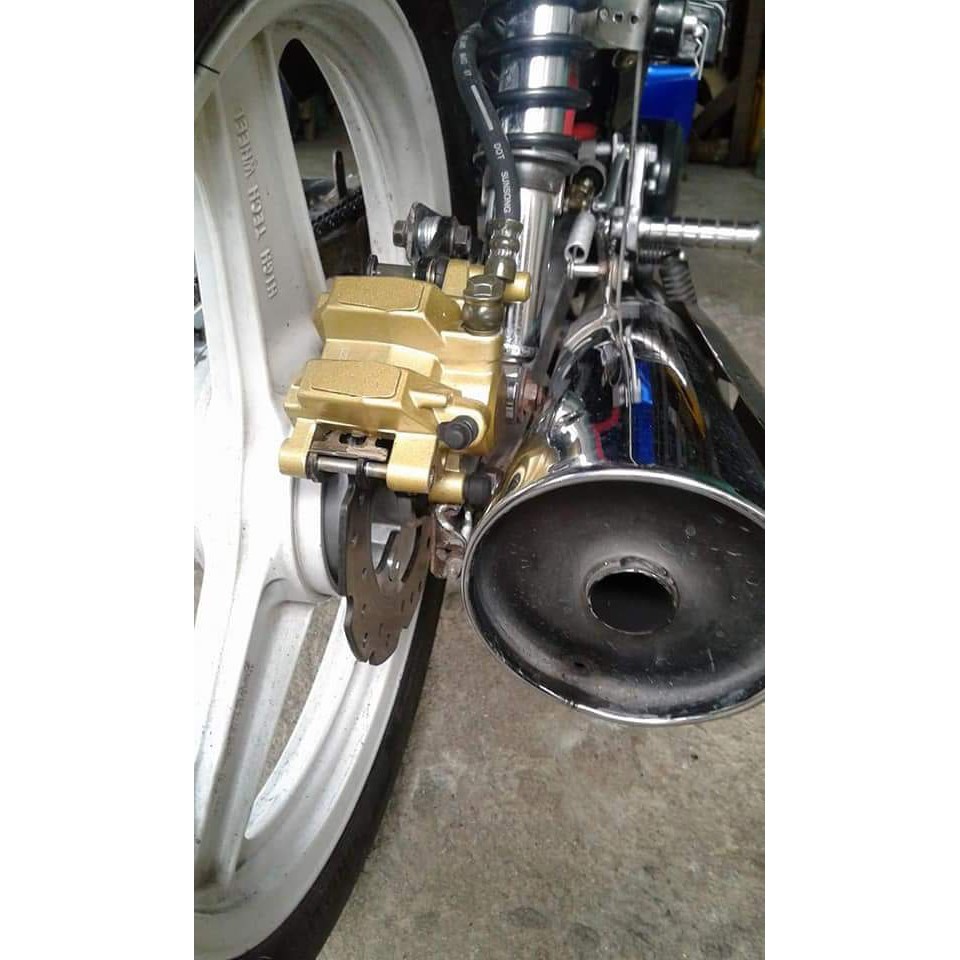 Rear Disc Brake Conversion Set (Disc Plate, Master Caliper with fluid ...