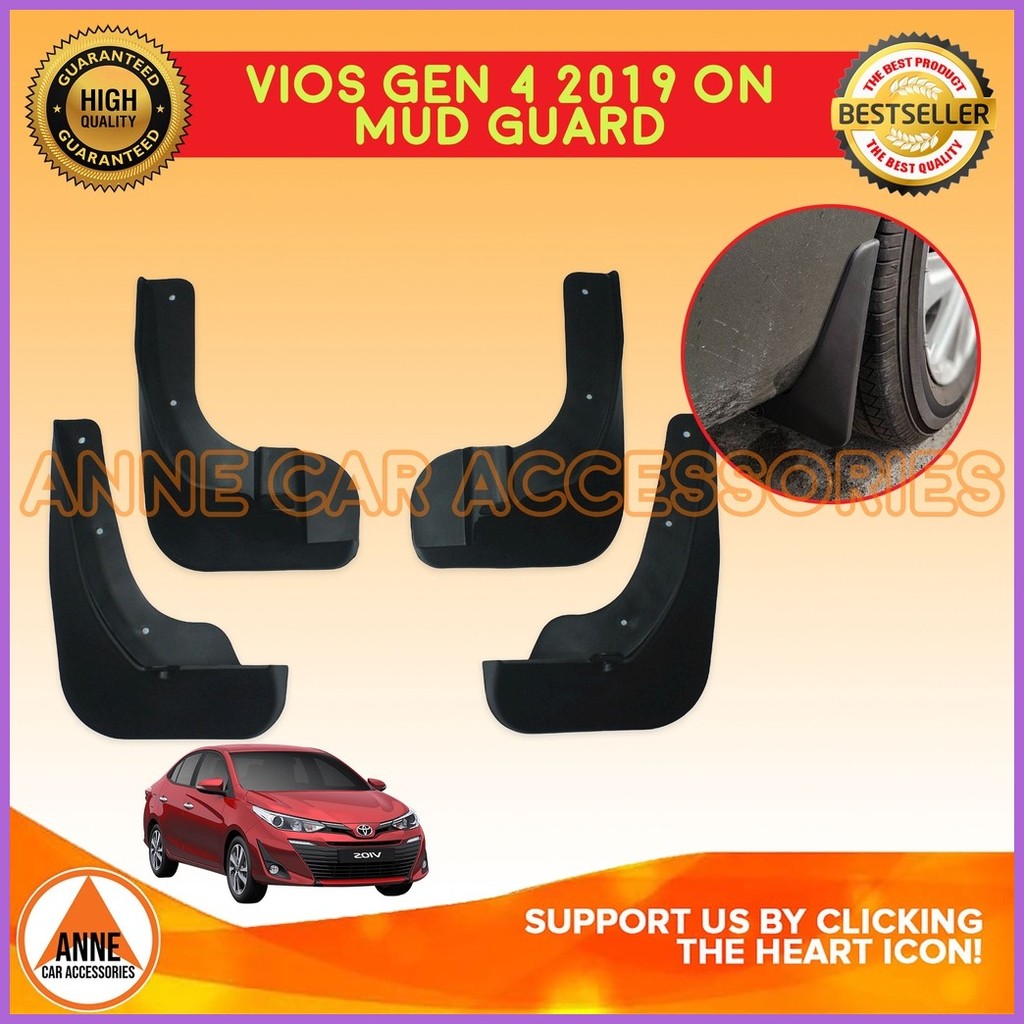 § WITH Free Screw Set Mud Guard for Toyota Vios Gen2 Gen3 Gen4 / 2007 ...