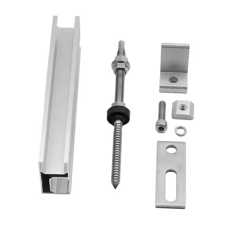 Bolts M10 200Mm Adapter Plate Guide Rail Bracket Set PV Photovoltaic ...
