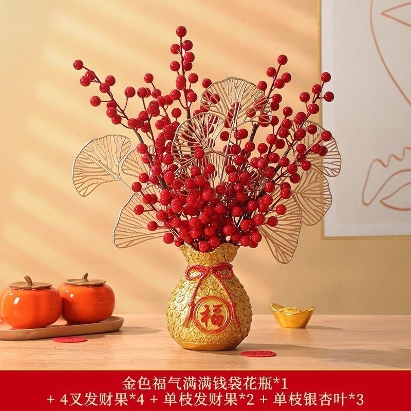 Wedding Fortune Bucket Prosperity Fruit Decorations for Living Room ...