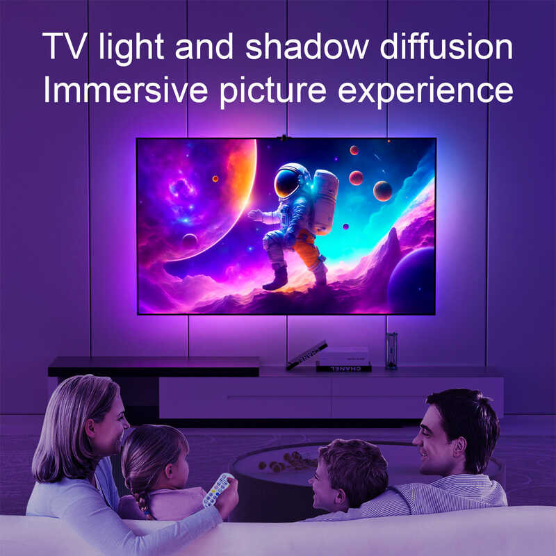 Backlight TV Gamit Ang Camera Ambient Immersion Color Strip LED Light ...