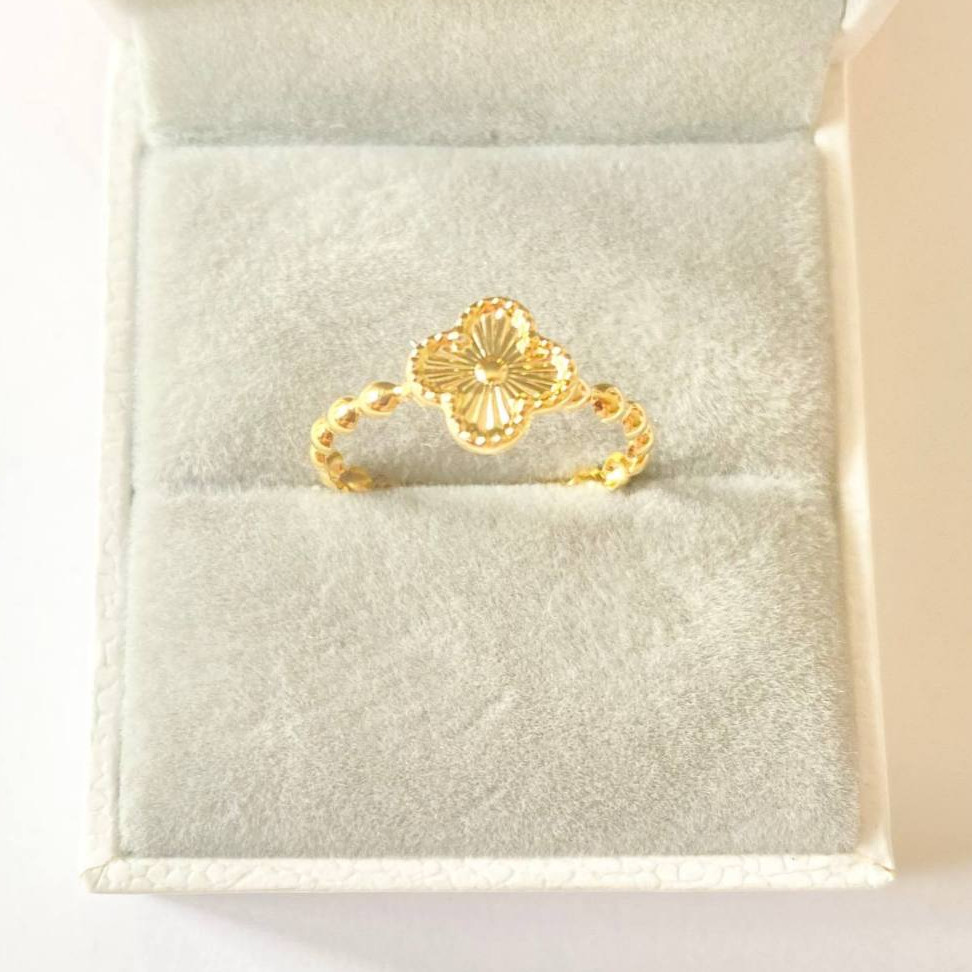 Pawnable 18K Gold VCA Inspired Bubble Ring | Shopee Philippines