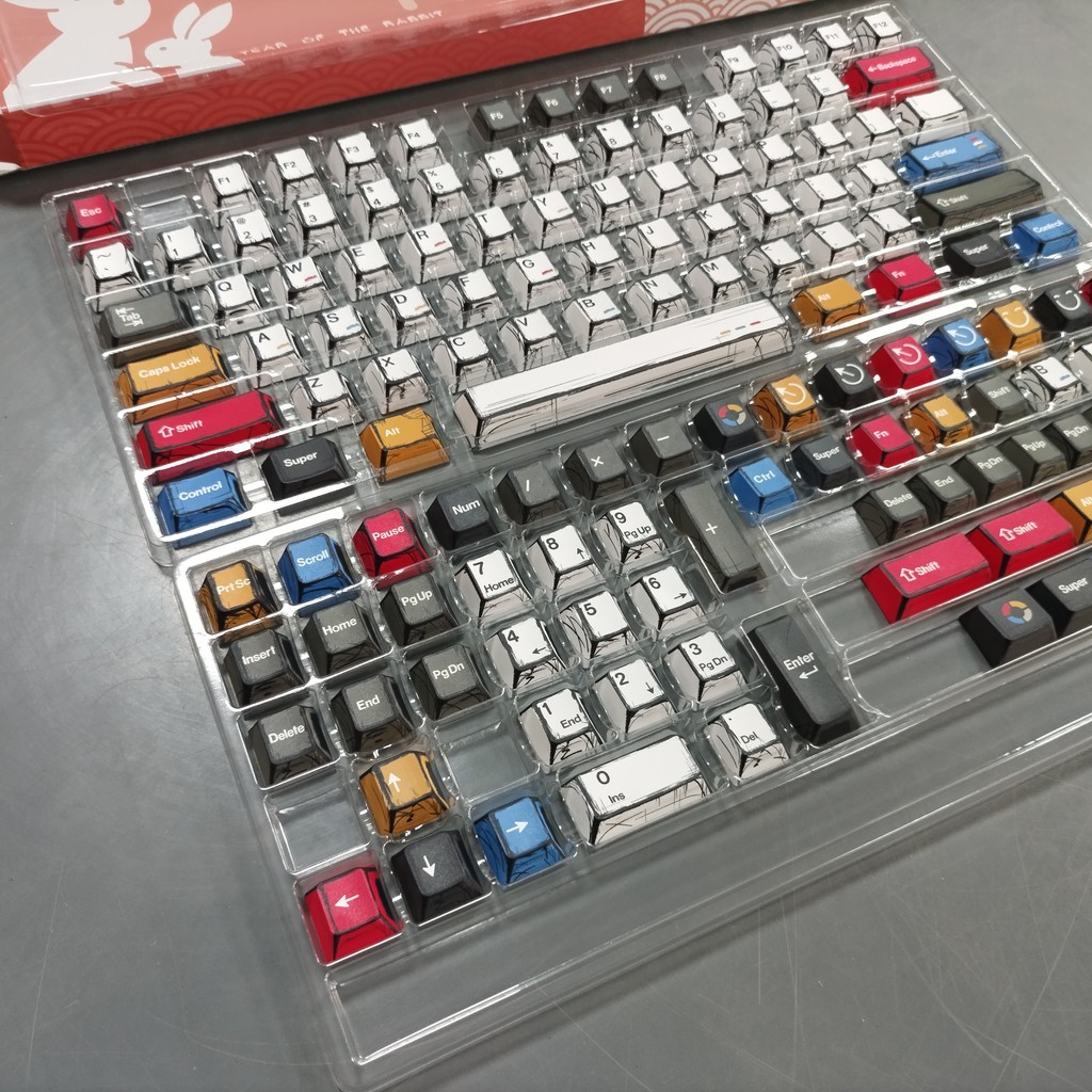 PBT Keycap Cherry Comic Style 136 Key Hand-painted sketch Classic ...