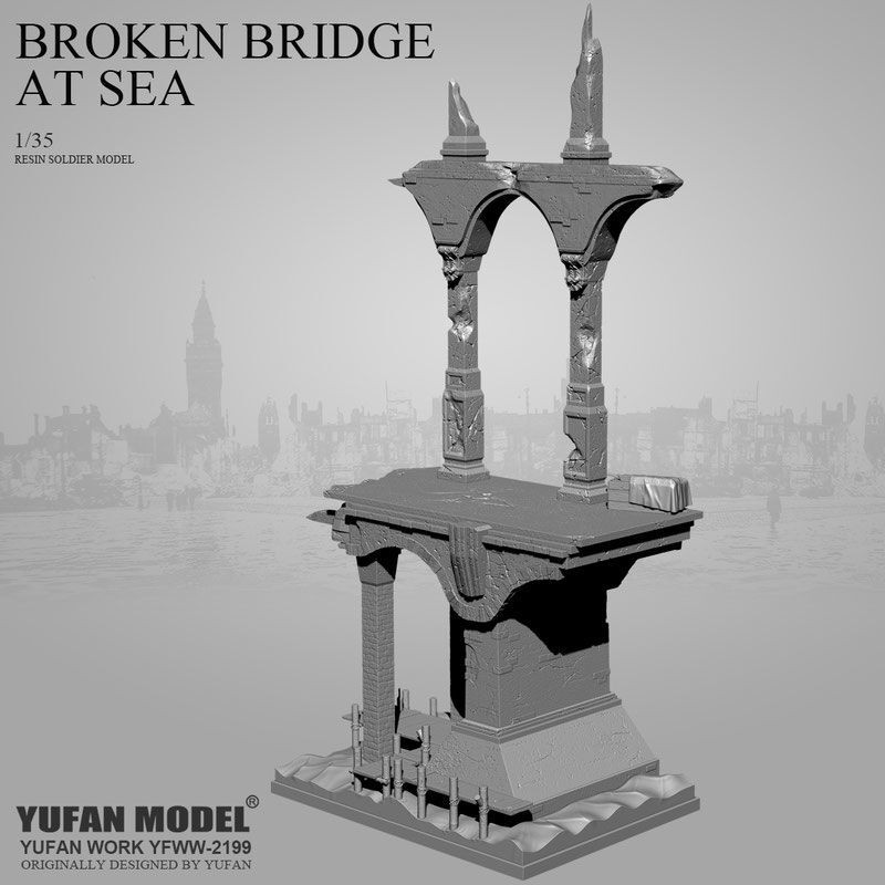 5B YUFAN 1/35 Resin Model Colonel's Broken Dream Blue Bridge - Scene ...
