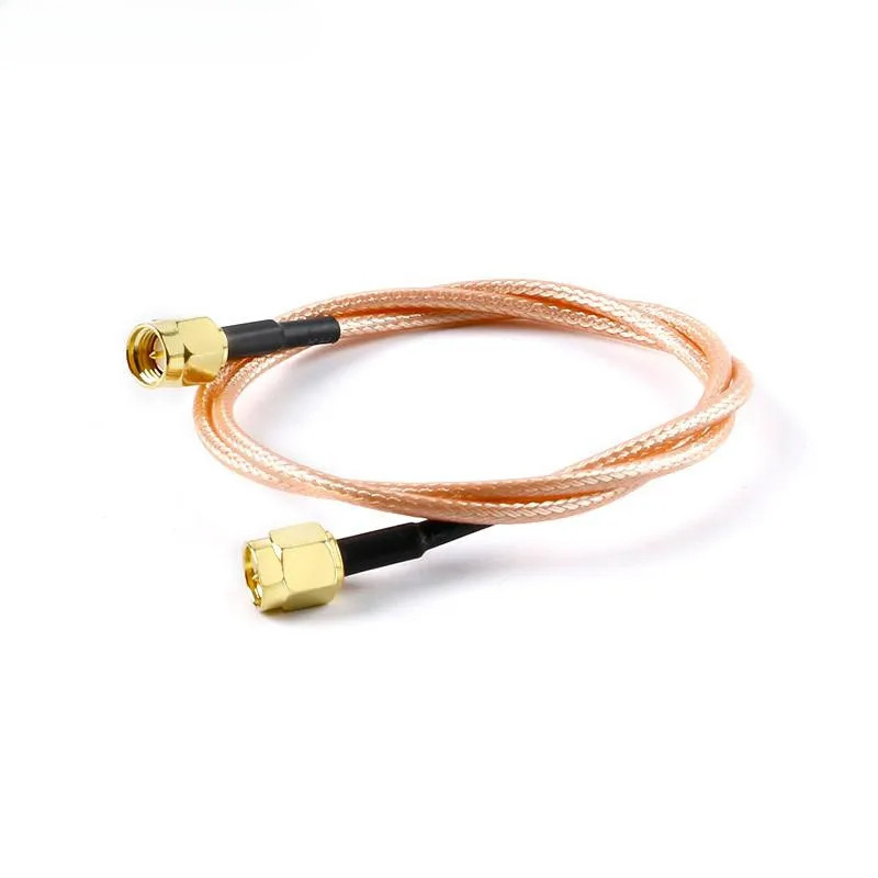 SMA-J Male To BNC-J Male Connector RP SMA 2 Dual Male Connector RF Coax Cable Assembly RG316 ...