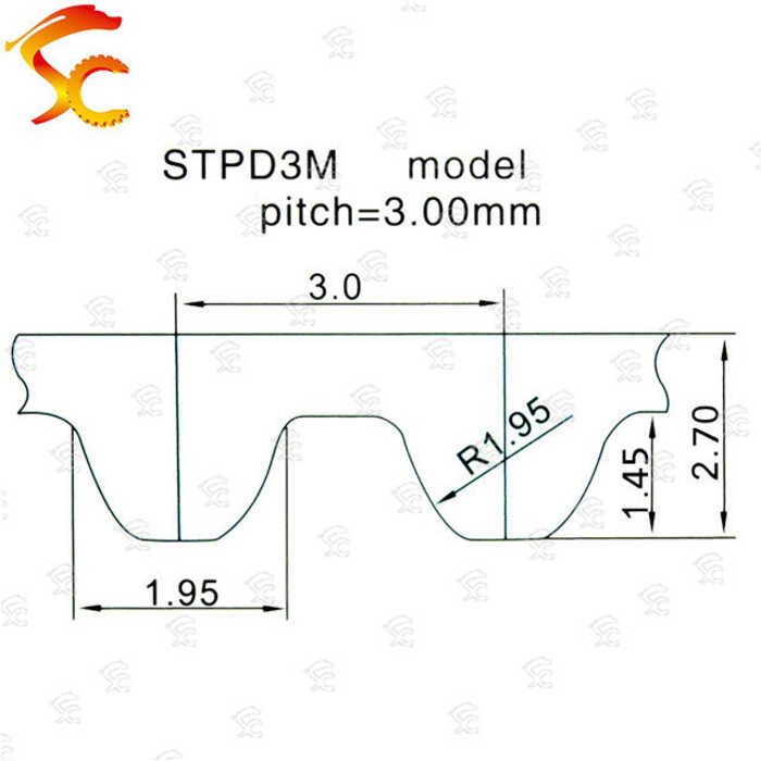 Motor Printer Synchronous Belt Gear S3m 50 Tooth Inner Hole 18 Tooth ...