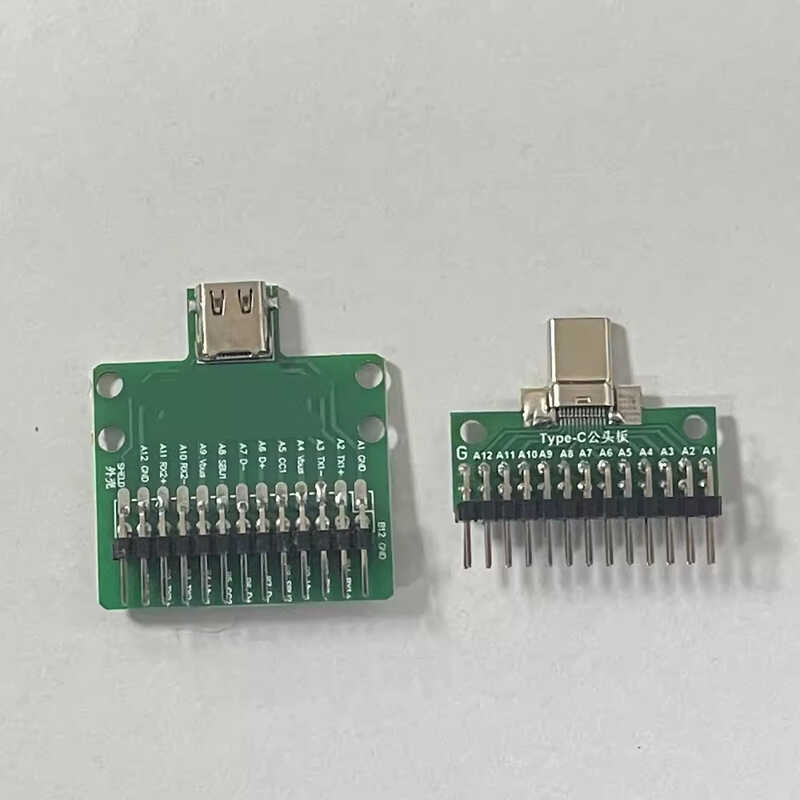 Double sided Type-C male and female test board USB 3.1 with PCB board ...