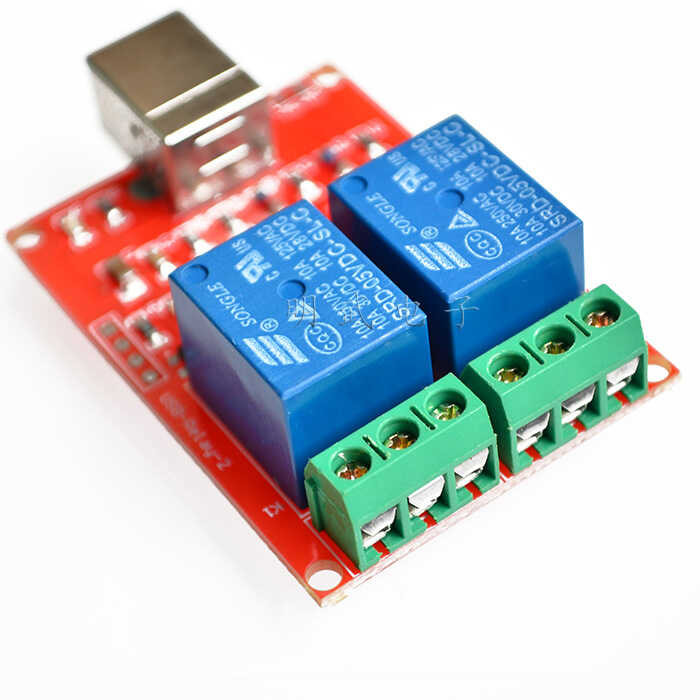 Drive free/USB control switch/2-channel 5V relay module/PC intelligent ...