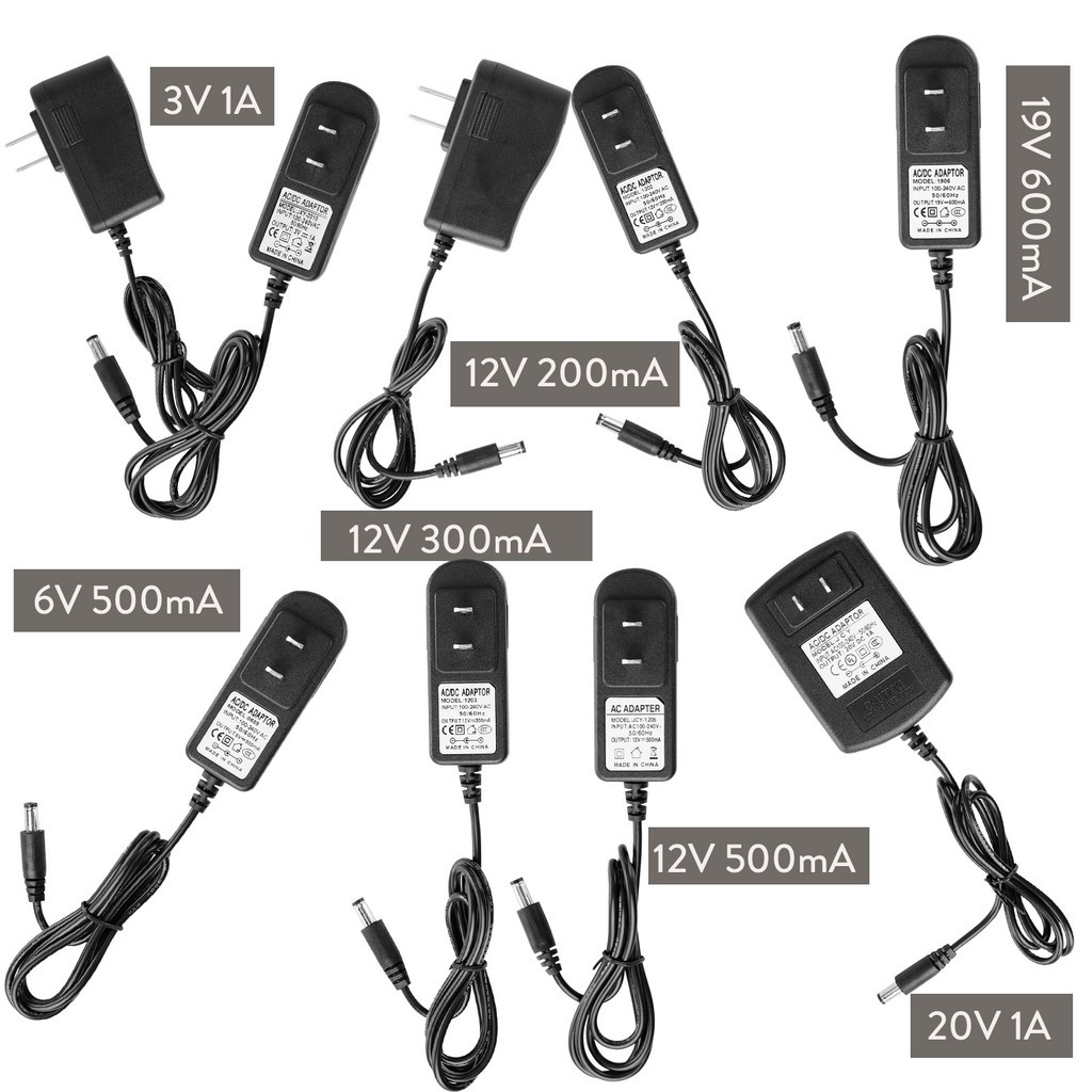 in stock DC 12V 3V 6V 20V 1A 200mA 300mA 500mA 600mA UK Plug Power ...