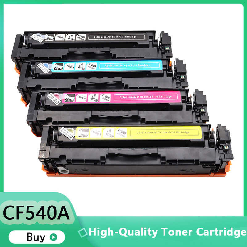 1Pk 5 Kompatible Toner Cartridge Cf540a Cf541a Cf542a Cf543a 203A Para ...