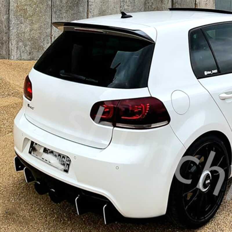 Roof Rear Spoiler Wing Lip Fit For VW Golf 6 VI & R20 ABS 2010-2013 ...
