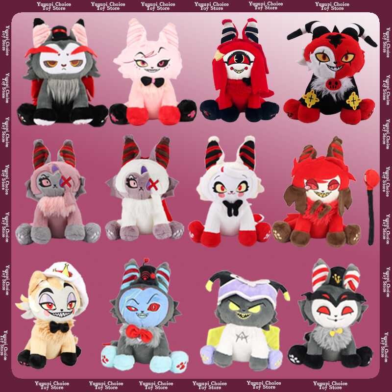 Hazbin Hotel Funny Dust Alastor Charlie Vaggie Adam Meow Plush Cute ...