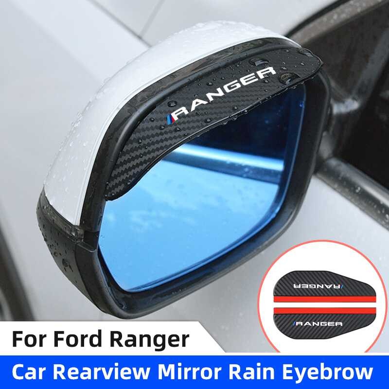 2Pcs D Car Rearview Mirror Rain Eyebrow Para Sa Ford Ranger T9 T6 ...