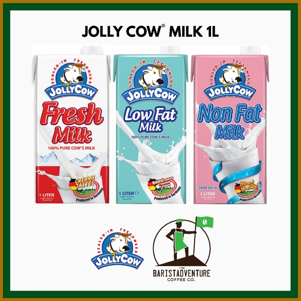 Jolly Cow Milk 1L (Fresh, Low Fat, Skimmed) | Shopee Philippines