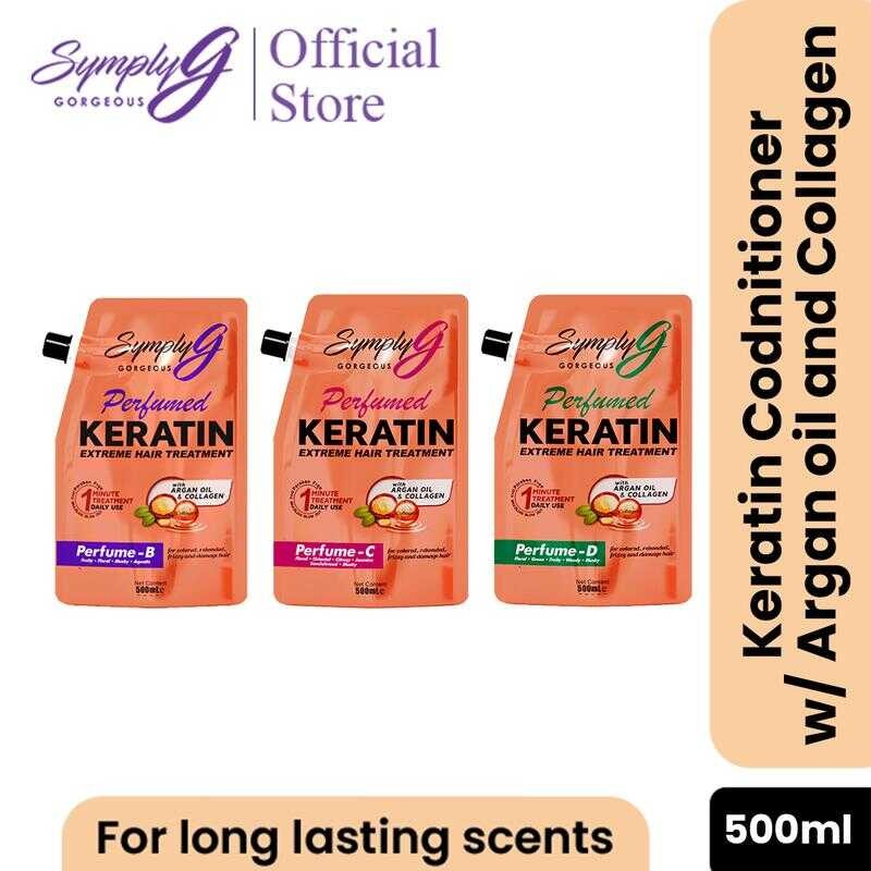 Symply G Perfumed Keratin Conditioner W/ Argan Oil And Collagen 500Ml Haircare | Shopee Philippines