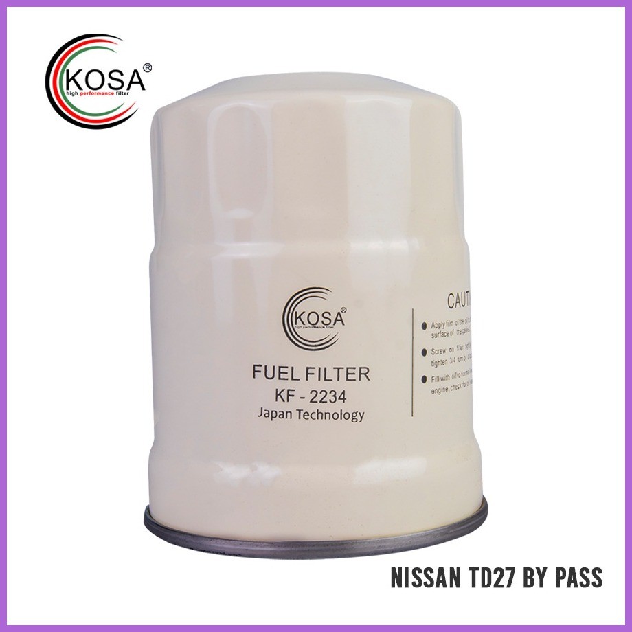 ∇ NISSAN TD27 BY PASS FC-234 TnC PARTS KOSA FUEL FILTER KF-2234 (1PC ...
