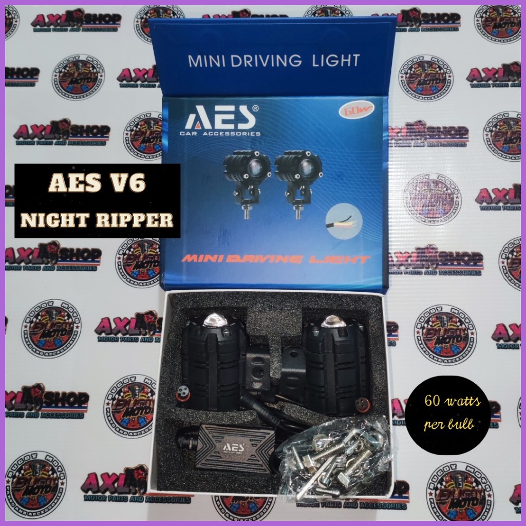 Aes 60watts mini driving light night ripper version 6 ( 60w per bulb ...