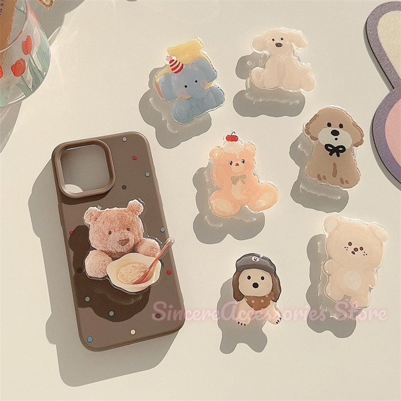 Ins Dog Bear Stand Cartoon Telescopic Folding Cute Animal Suitable for ...