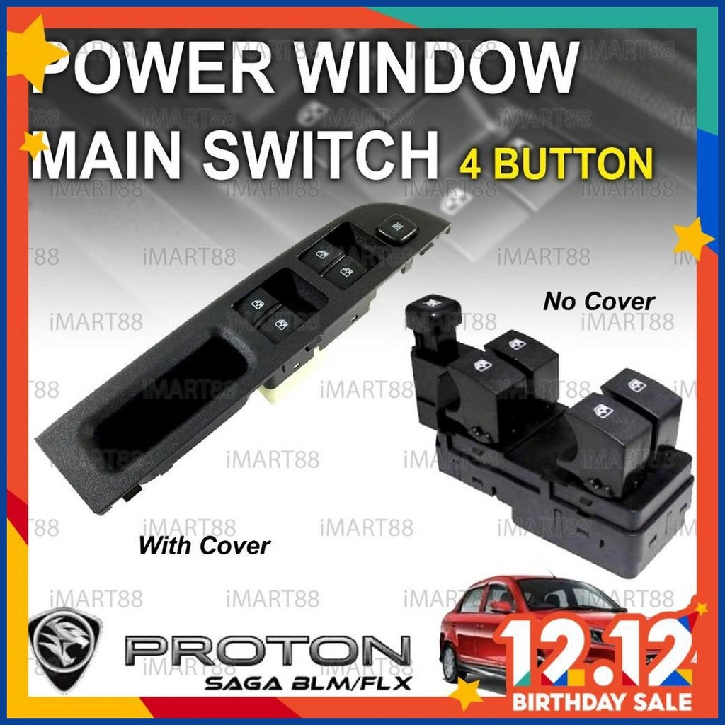 Original Proton Saga Flx FL BLM Power Window Main Switch 5 Button ...