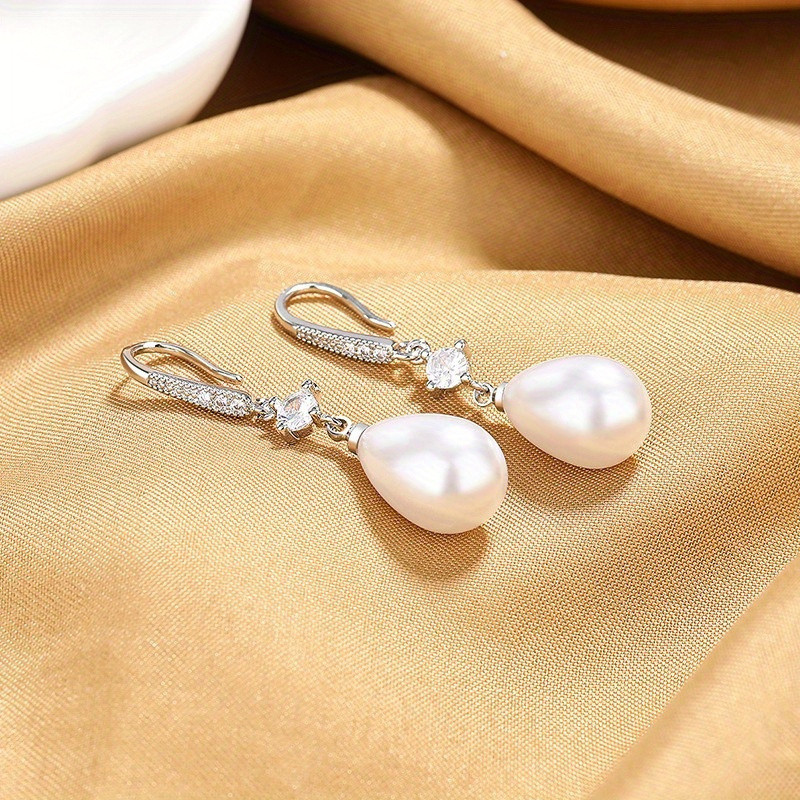 Pearl Earrings Hikaw for Woman Aritos Piercing Earring 1pair Luxury ...