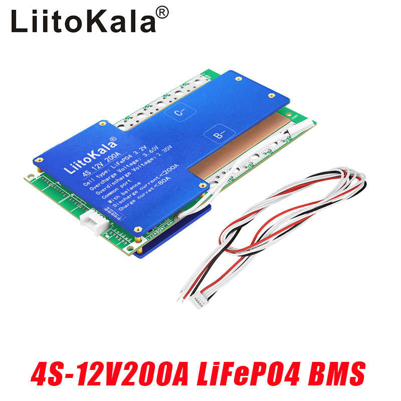 333 Liitokala 4S 12V YIQI 100A/150A/200A BMS Lifepo4 Lithium Iron Phosphate Protection Circu ...