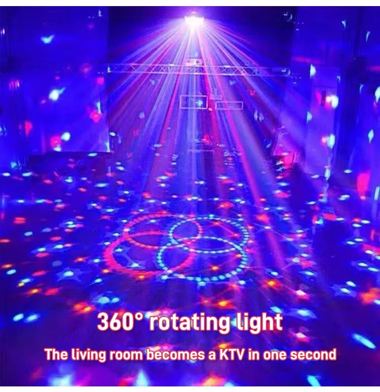 Rotating Multi-Colored Light Bulb Colorful Ball Rotating Atmosphere ...